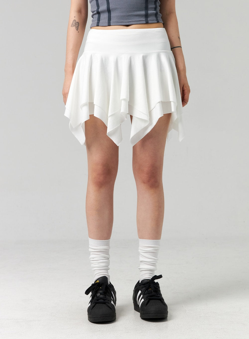 Layered Ruffle Mini Skirt CL324 - Korean Women's Fashion | LEWKIN